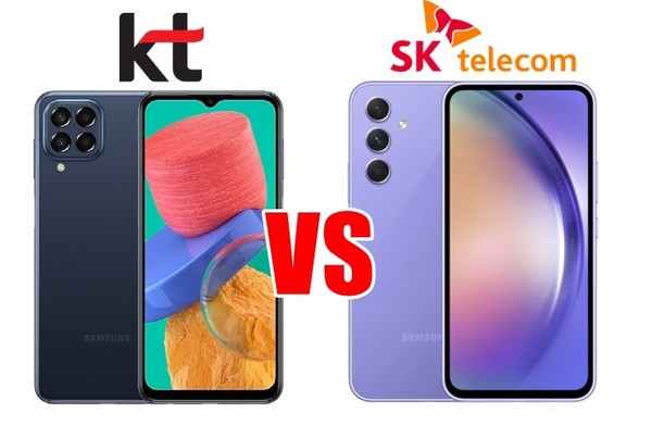 '가성비' vs. '가심비'..SKT-KT 중저가폰 '격돌'..승자는?